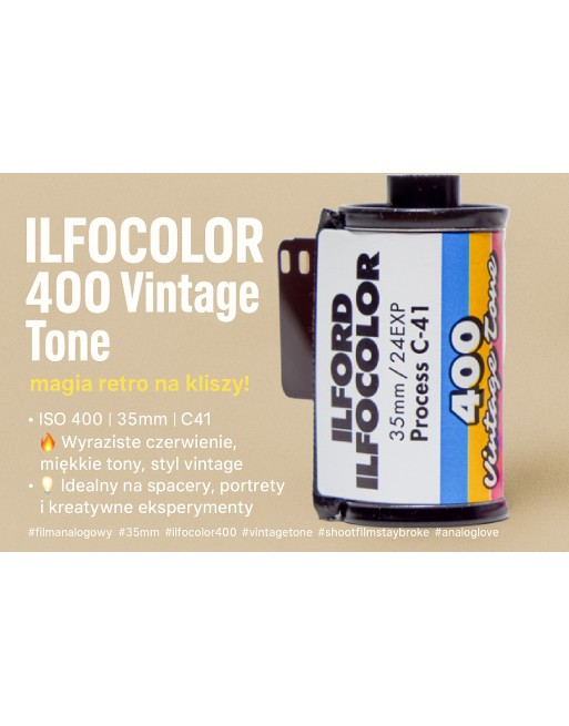 Klisza kolorowa Ilford IlfoColor 400/24 Vintage Tone